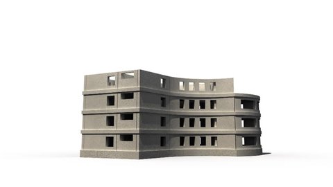 Time Lapse Animation Building House Stock Footage Video (100% Royalty ...