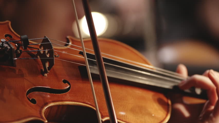 Violin Instruments, Symphony Orchestra Stock Stock Footage Video (100% ...