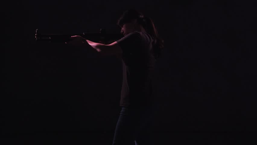 Dramatic Shot of a Woman Stock Footage Video (100% Royalty-free ...