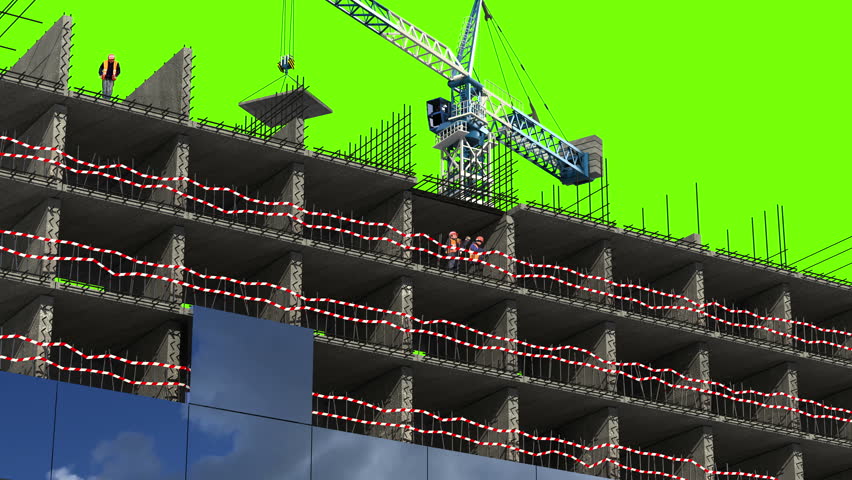 4k building area 3d animation green Stock Footage Video (100% Royalty ...