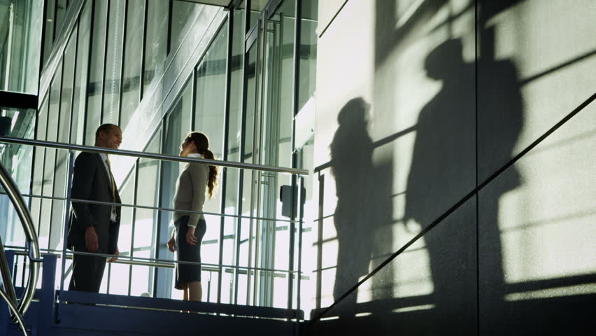 Businessman Woman Casting a Shadow Stock Footage Video (100% Royalty ...