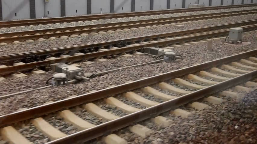 following train tracks side day Stock Footage Video (100% Royalty-free ...