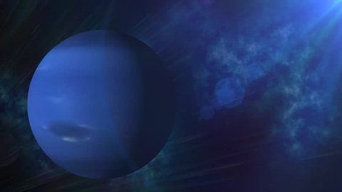 Neptune Rotating Neptune Spinning Full Rotation Stock Footage Video ...