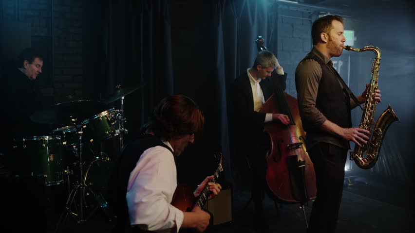 Zoom in On Musicians Playing Stock Footage Video (100% Royalty-free ...