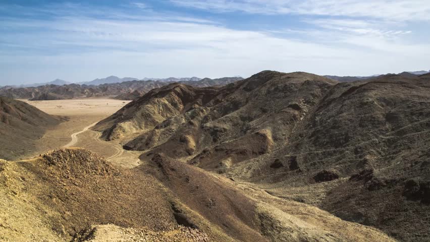 The Sahara Desert with Mountains Stock Footage Video (100% Royalty-free ...
