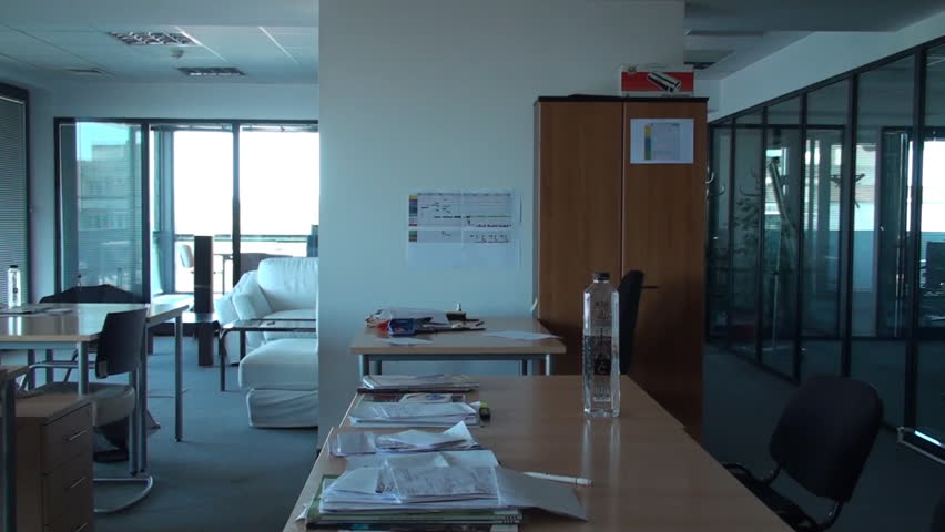 empty clerk room office building corporate Stock Footage Video (100% ...