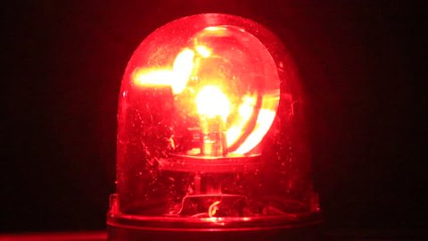 Red Revolving Light Stock Footage Video (100% Royalty-free) 6347972 ...