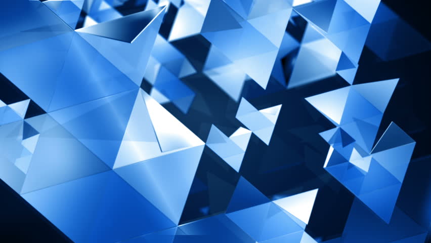 Blue Triangles Background Loop Stock Footage Video (100% Royalty-free ...