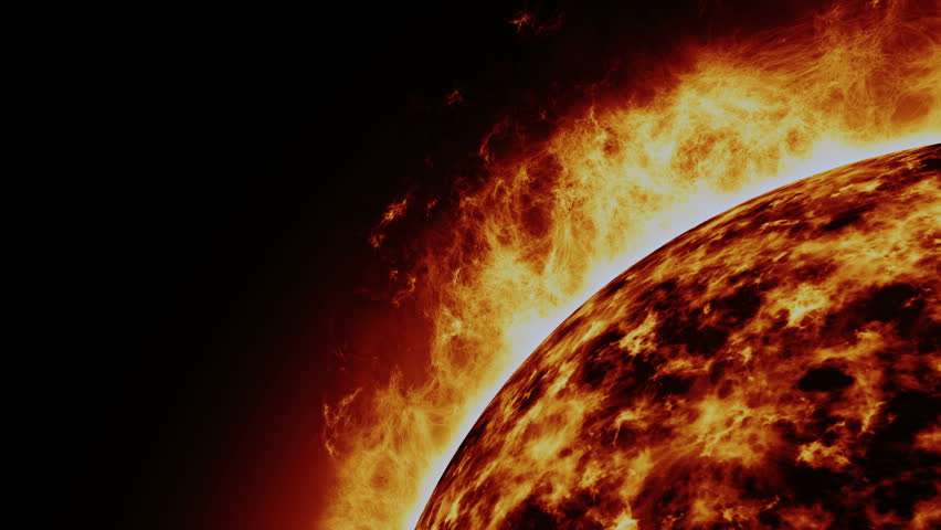 Sunsolar Cosmic Sun. Very Close Stock Footage Video (100% Royalty-free ...