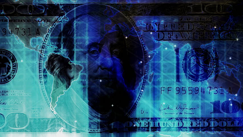 business money blue green looping animated Stock Footage Video (100% ...