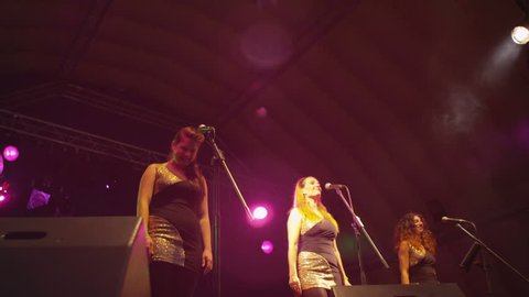 Singers Dancing On Stage Stock Footage Video (100% Royalty-free ...