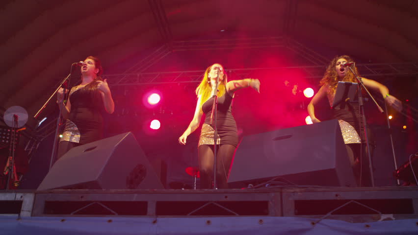 Singers Dancing On Stage Stock Footage Video (100% Royalty-free ...
