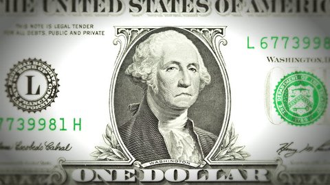 Sad George Washington On Dollar Bill Stock Footage Video (100% Royalty ...