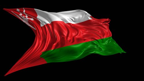 Flag Oman Beautiful 3d Animation Oman Stock Footage Video (100% Royalty ...
