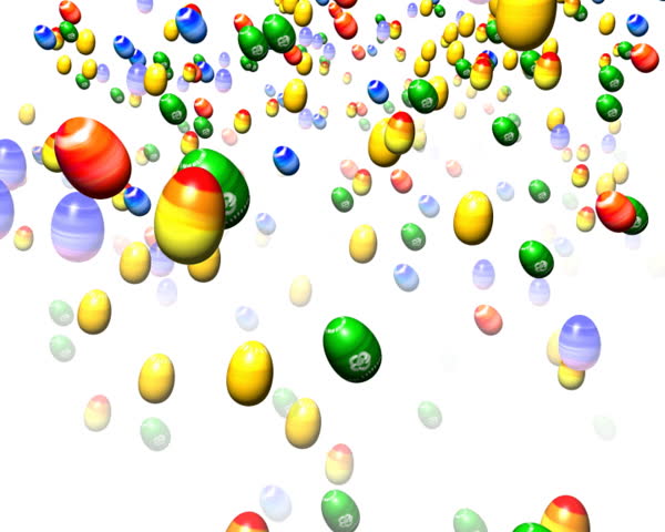 Falling Easter Eggs 3d Loop Stock Footage Video 100 Royalty Free