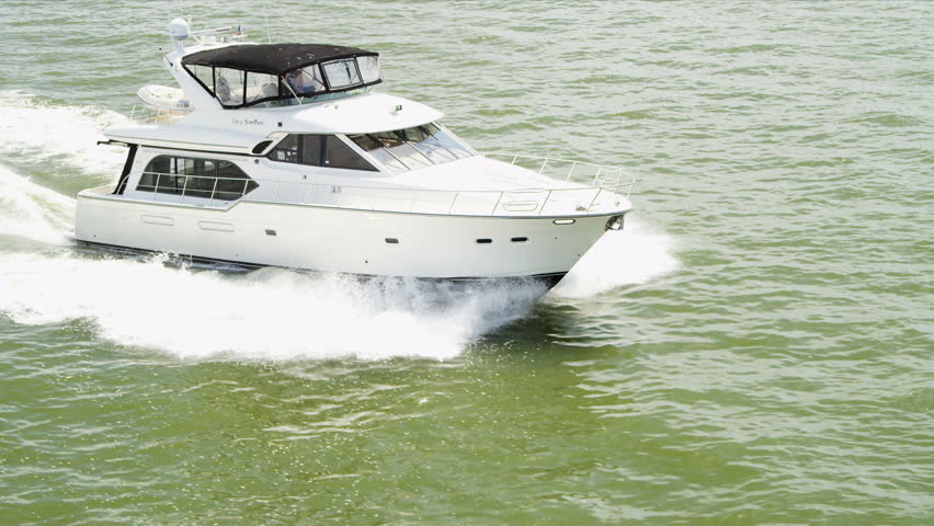 Aerial View Luxury Motor Cruiser Stock Footage Video 100 Royalty Free 6403352 Shutterstock