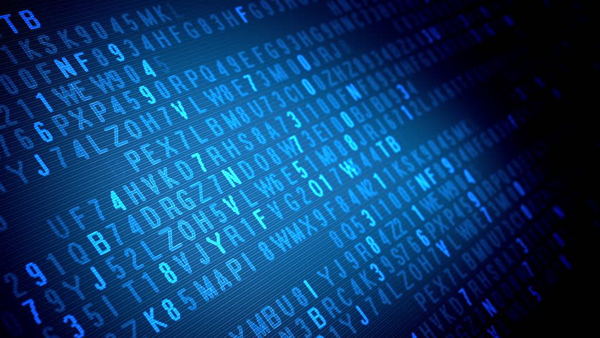 technology background digital code on computer Stock Footage Video (100 ...