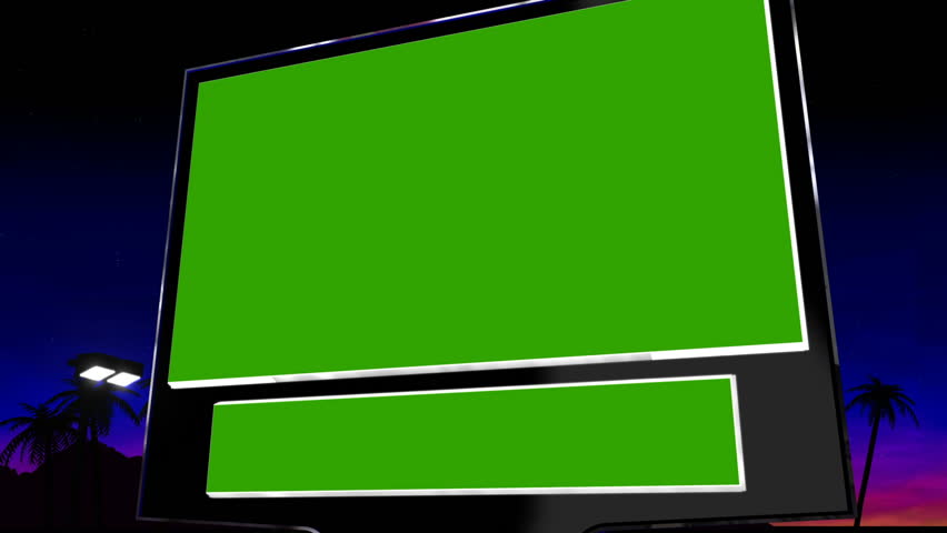 Video Sign with Green Screen Stock Footage Video (100% Royalty-free ...