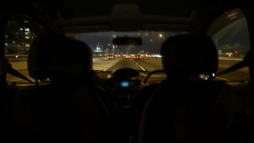 drunk driving city night timelapse couple Stock Footage Video (100% ...