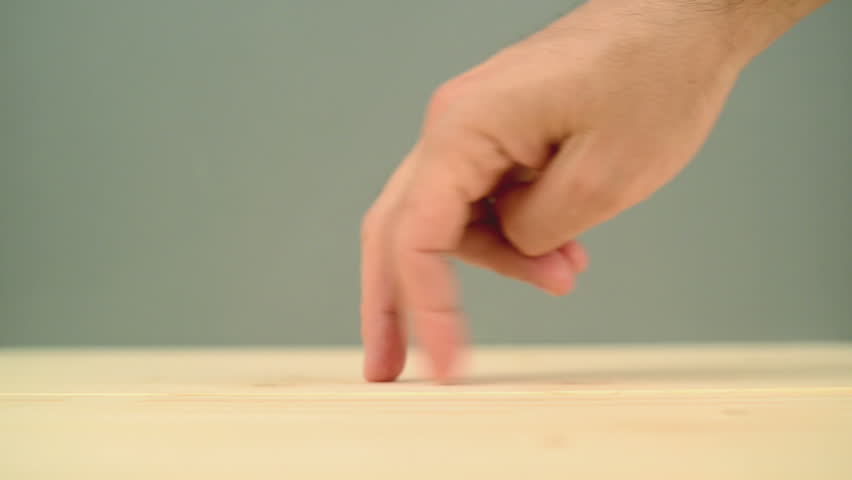 Finger Walking Male Hand Gesturing Finger Stock Footage Video (100% ...