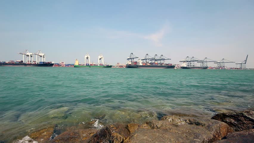 cargo jetty sea Stock Footage Video (100% Royalty-free) 6462773 ...