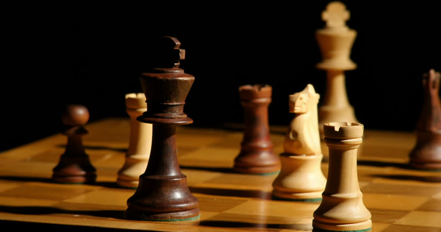 Chess Horse Takes King Check Stock Footage Video (100% Royalty-free ...