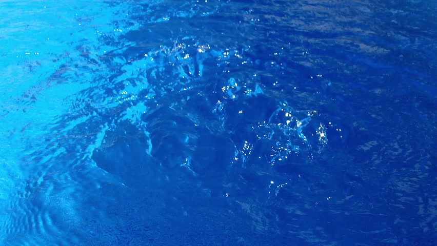 Bubbles On Swimming Pool Surface Stock Footage Video (100% Royalty-free ...
