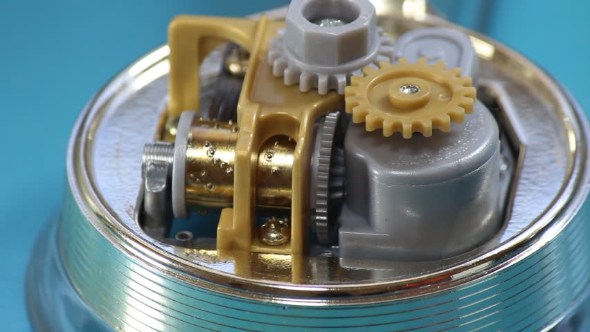 Complex Movement of Mechanism Wind-up Stock Footage Video (100% Royalty ...