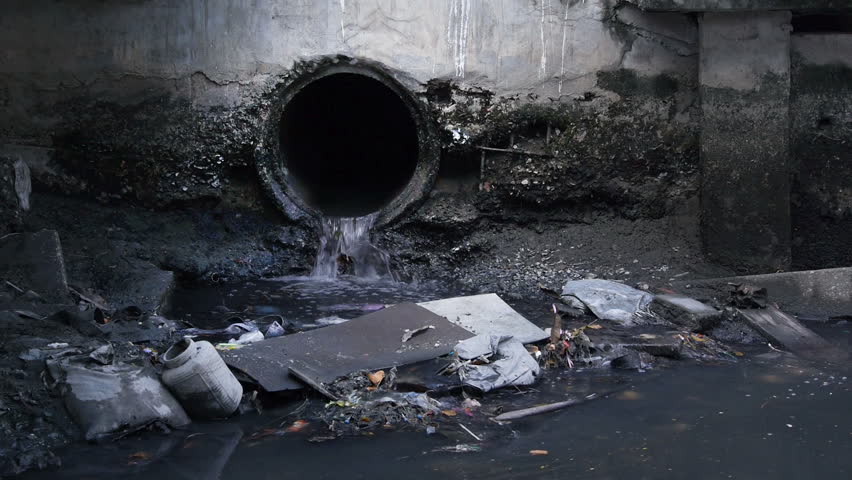 waste pipe drainage polluting environment Stock Footage Video (100% ...