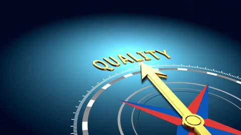 Assessment Business Success Quality Concept Compass Stock Illustration ...