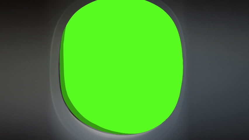 airplane window view animation green screen Stock Footage Video (100% ...