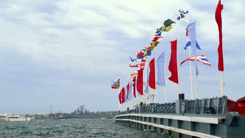Military Parade Flags of Different Stock Footage Video (100% Royalty ...