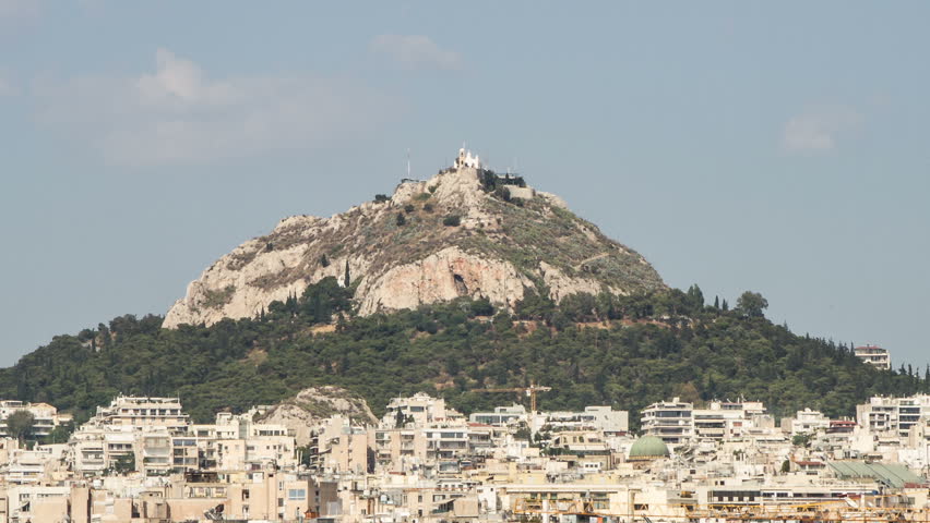 Lykavittos Hill, Athens, Greece, Close Stock Footage Video (100% ...