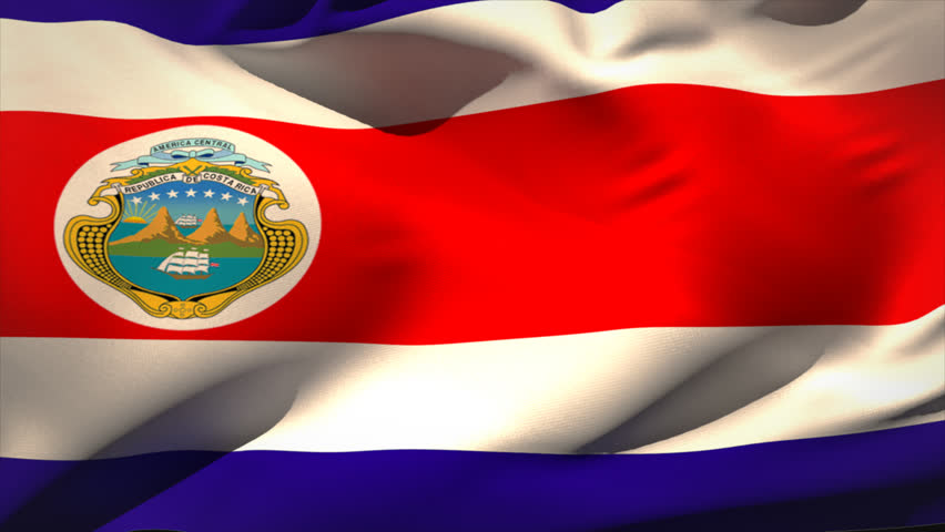 official flag republic costa rica based Stock Footage Video (100% ...