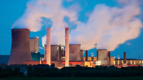 Flat Style Factory Animation Reveal Pollutive Stock Footage Video (100% ...