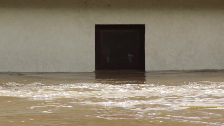 flooded house after stormwater flowing through Stock Footage Video (100 ...