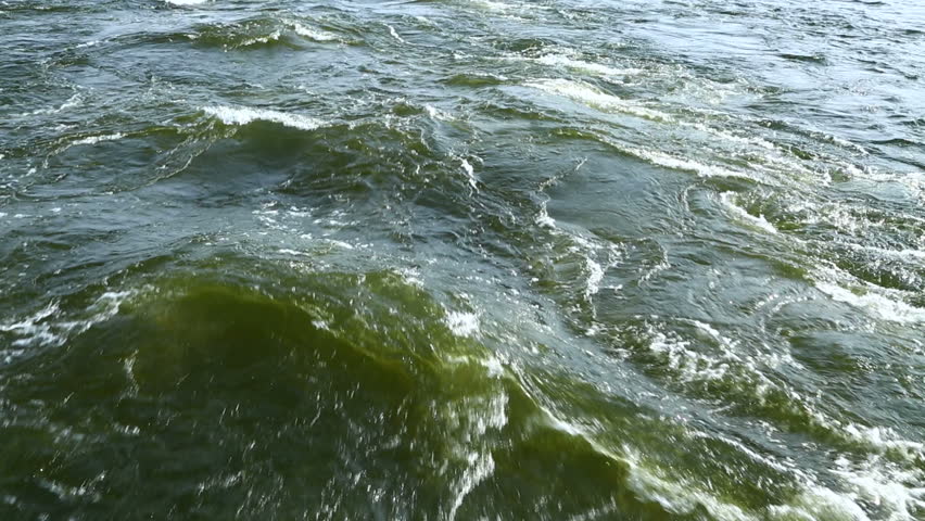 Flowing Water with Strong Current Stock Footage Video (100% Royalty ...