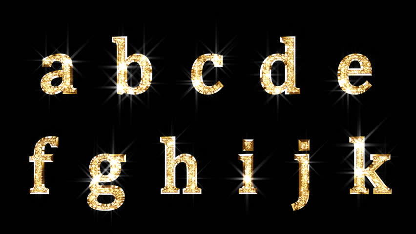 Sparkling Letter. Stock Footage Video (100% Royalty-free) 661783 ...