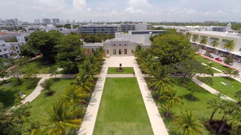 Aerial Video Collins Park Miami Beach Stock Footage Video (100% Royalty ...