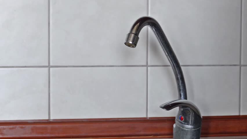 man opening tap fresh water flowing Stock Footage Video (100% Royalty ...