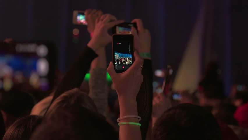 people taking photos recording video their Stock Footage Video (100% ...