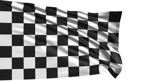 Checkered Flag Fabric Structure Looping Stock Footage Video (100% ...
