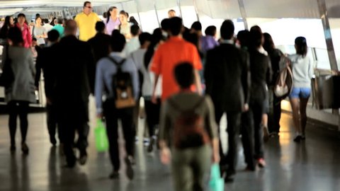 time lapse crowd people walking crossing Stock Footage Video (100% ...