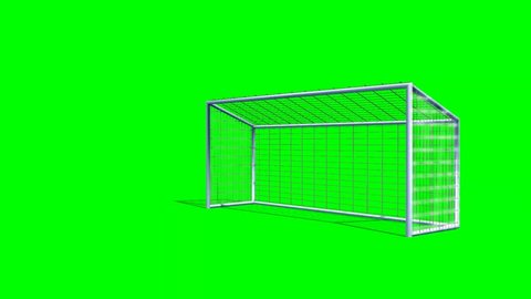 Soccer Goal Shot Green Screen Stock Footage Video (100% Royalty-free ...
