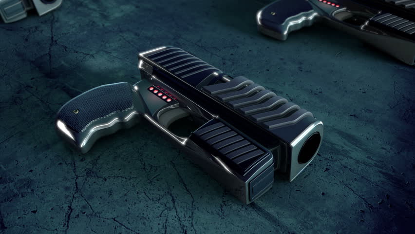 Background Cg Animation of Guns. Stock Footage Video (100% Royalty-free ...