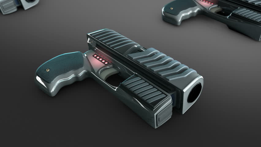 Background Cg Animation of Guns. Stock Footage Video (100% Royalty-free ...