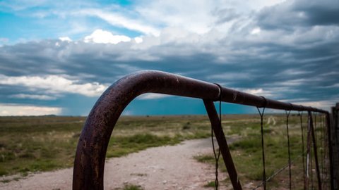 Static Timelapse Typical Karoo Farm Landscape Stock Footage Video (100% ...