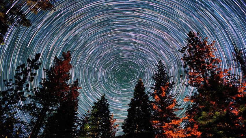 Incredible Polaris North Star Trails Stock Footage Video (100% Royalty ...