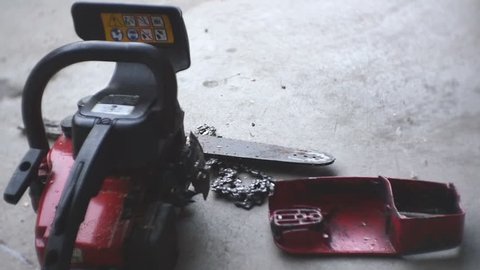 Broken Chainsaw Stock Footage Video (100% Royalty-free) 6692294 ...