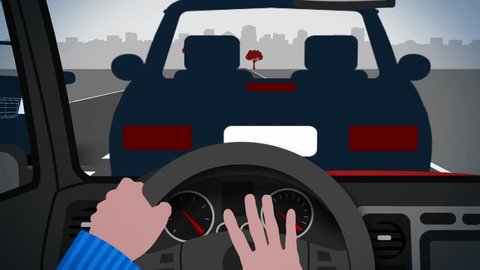 Animated Car Driving